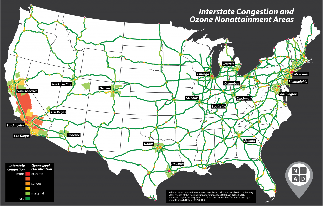 National Transportation Atlas Database Winter 2019 Update | Bureau of Transportation Statistics